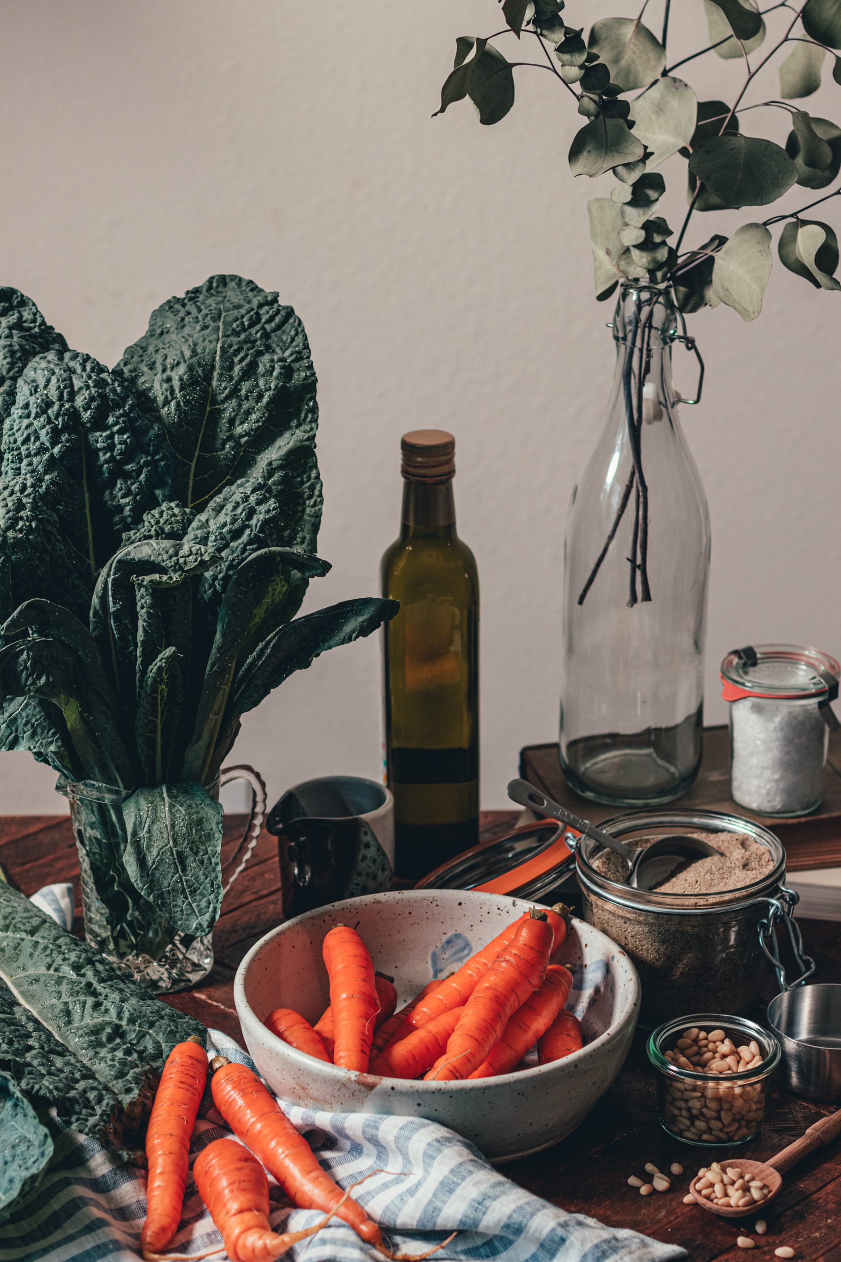 Fonio Bowl with Garlicky Kale & Roasted Carrots | sweet miscellany