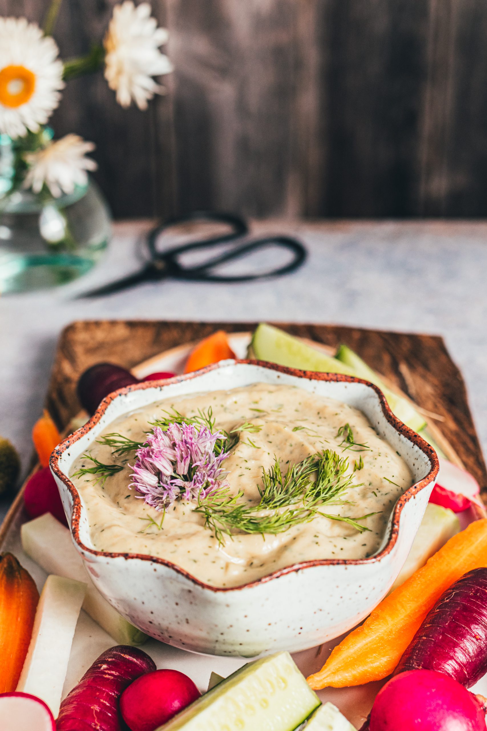 Caramelized Spring Onion Dip with Green Garlic & Dill | sweet miscellany